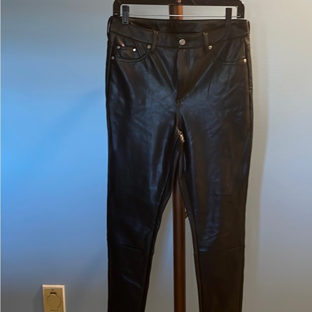Bagatelle. Nyc Faux Black Leather Pants M - Gem